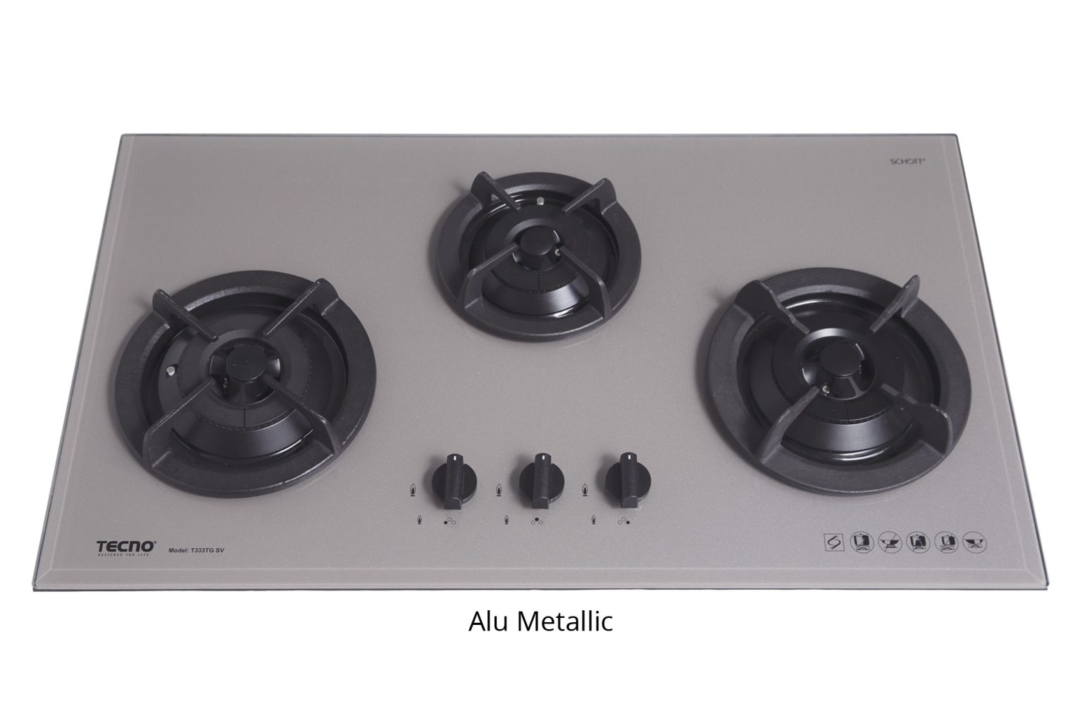 Tecno 3-Burner 86cm Tempered Glass Cooker Hob – Tecno