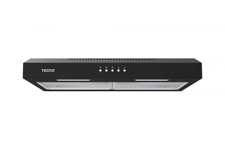 Tecno 60cm Full Matte Black Ultra Slim Hood with Black Front Panel – Tecno
